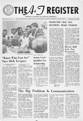 "The Register, 1969-02-21" by North Carolina Agricutural and Technical ...