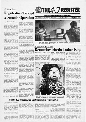 "The Register, 1974-01-15" by North Carolina Agricutural and Technical ...