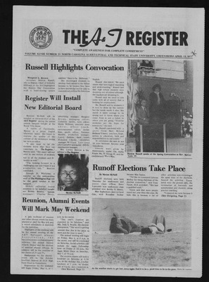 "The Register, 1977-04-15" by North Carolina Agricutural and Technical ...