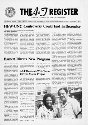 "The Register, 1978-09-12" by North Carolina Agricutural and Technical ...
