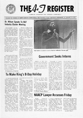 "The Register, 1979-01-19" by North Carolina Agricutural and Technical ...