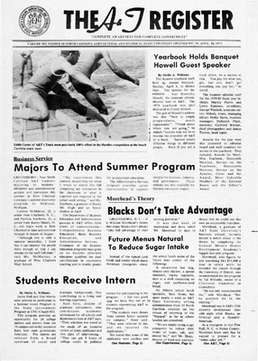 "The Register, 1979-04-10" by North Carolina Agricutural and Technical ...