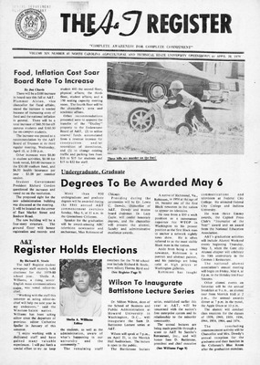 "The Register, 1979-04-20" by North Carolina Agricutural and Technical ...