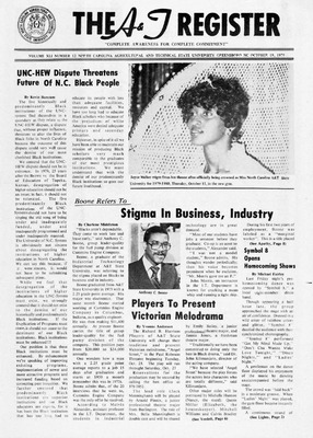 "The Register, 1979-10-19" by North Carolina Agricutural and Technical ...