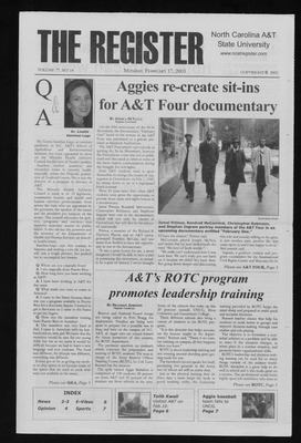 "The Register, 2003-02-17" by North Carolina Agricutural and Technical ...