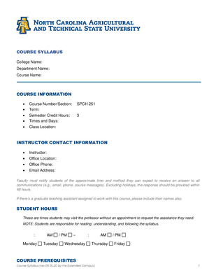 "Public Speaking" by North Carolina Agricultural and Technical State ...